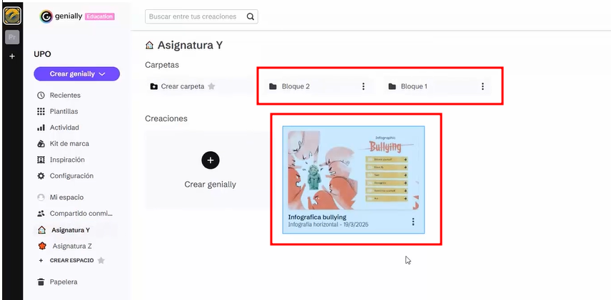 Genially en el Aula Virtual - Aula Virtual